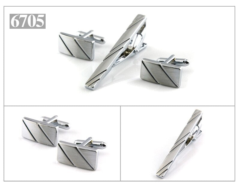 TIE CLIP & CUFFLINKS SET "STATEMENT" – Pisani Maura