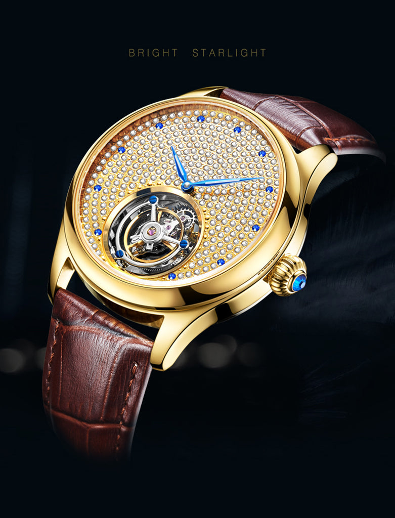 AUTOMATIC TOURBILLON WATCH "DIAMONDS" – Pisani Maura